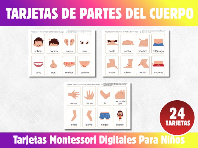 128 Tarjetas De Vocabulario Para Niños Para Imprimir | Animales ...