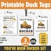 Printable Jeep Duck Tags, Notes and Envelope - You’ve Been Ducked Set ...
