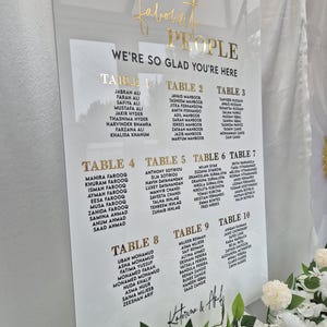 Wedding Seating Plan-find Your Seat Wedding Sign-acrylic Wedding ...