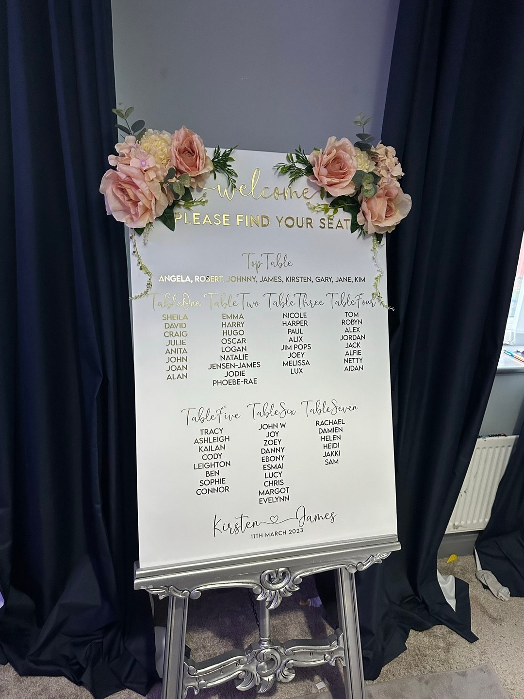 Wedding Seating Plan-find Your Seat Wedding Sign-acrylic Wedding ...
