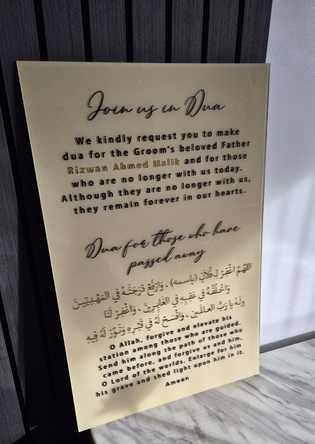 Wedding Memorial Sign, Remembrance Sign, Custom Memorial Wedding Sign ...