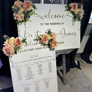 Wedding Seating Plan-find Your Seat Wedding Sign-acrylic Wedding ...