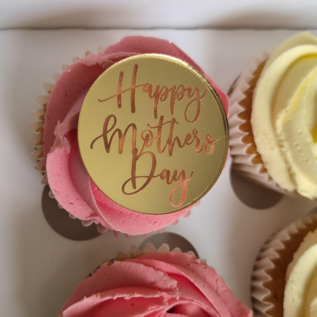 Mothers Day Cupcake Topper, Nan Cake Topper, Acrylic Cake Charm ...