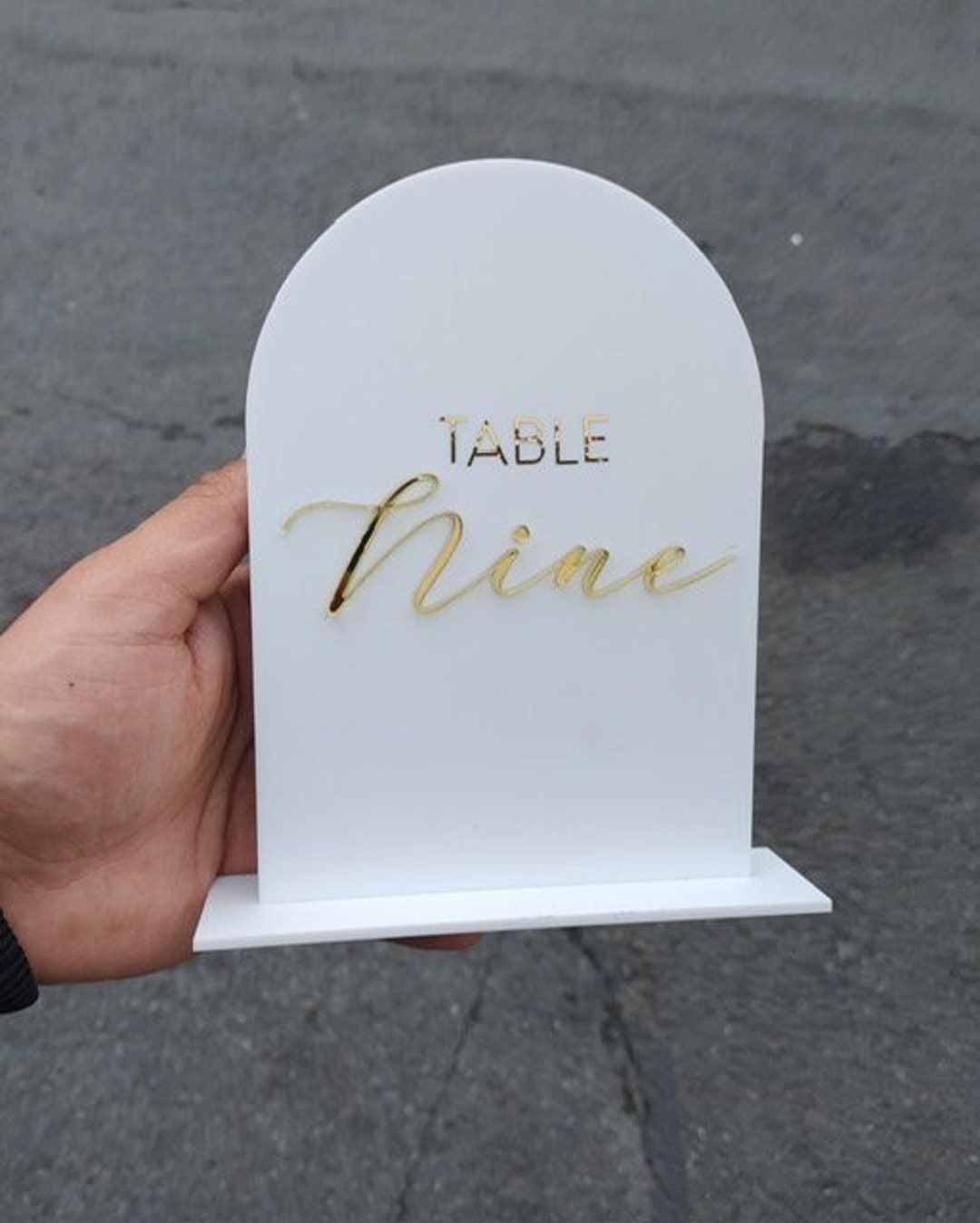 White Acrylic Table Numbers White Acrylic Sign Table Numbers Wedding ...