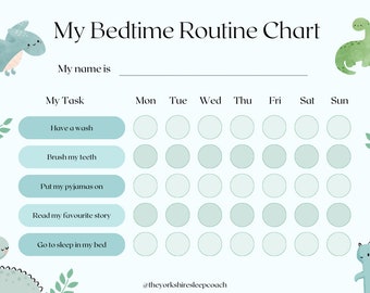 Bedtime Routine Reward Chart - Etsy