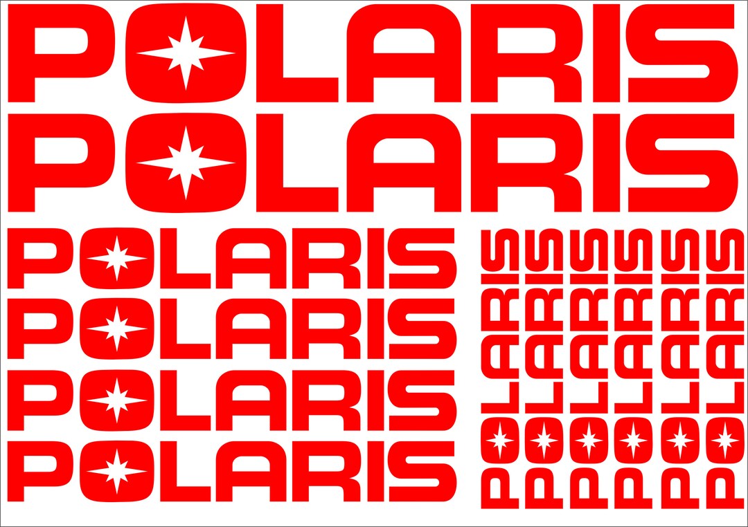 Polaris Decals Stickers Kit for Snowmobile Atv 4x4 Suv Truck Vinyl ...
