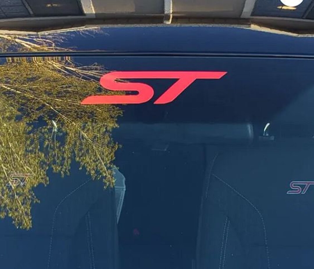 2pcs Ford ST Logo Decals Stickers for Car Bumper Window Laptop and More ...