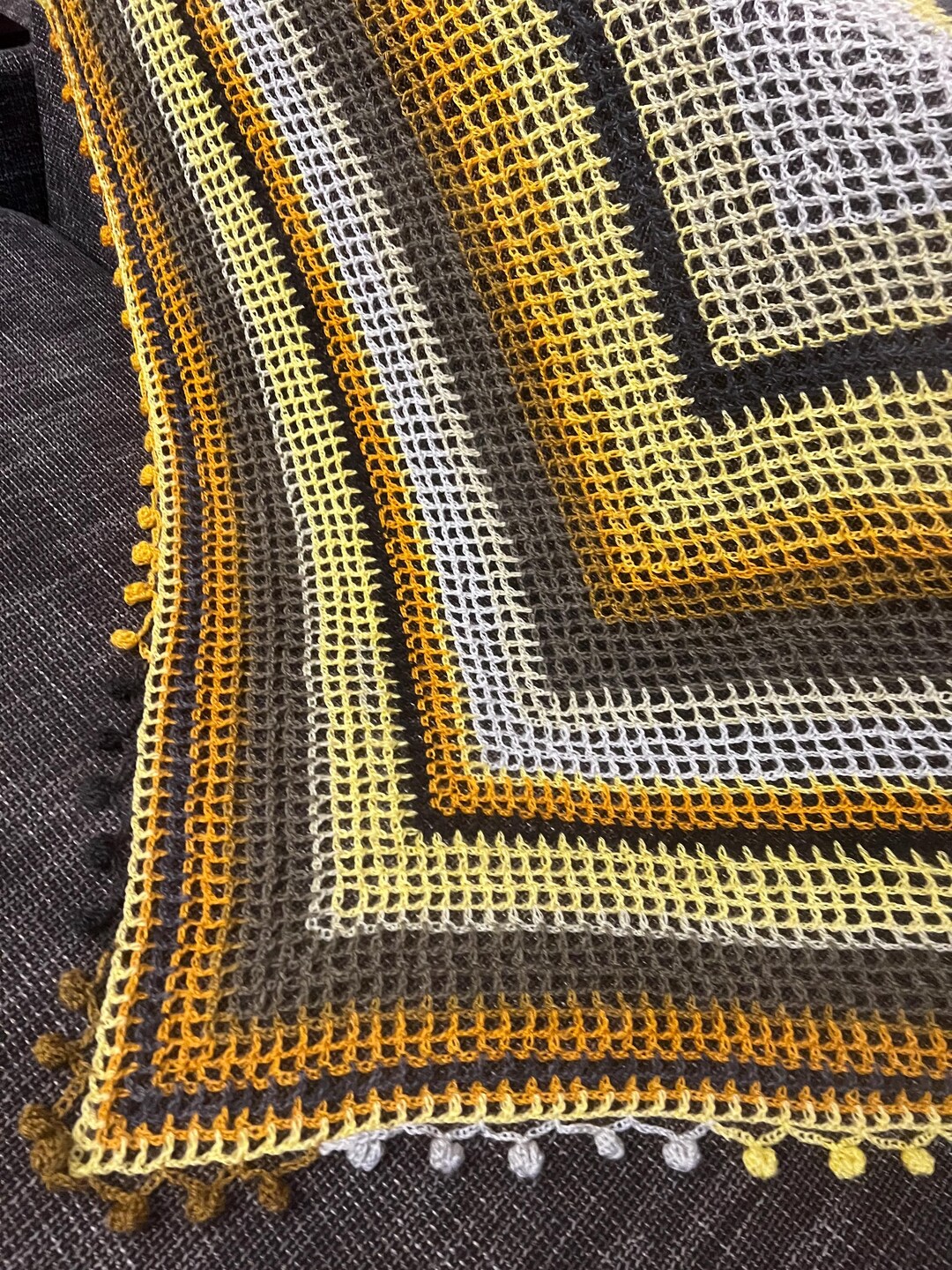 Winter Triangle Scarf Knit Homemade Warm Winter Stylish Winter ...