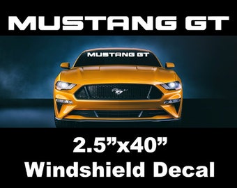 Ford Mustang GT Side Windshield Decal - Etsy