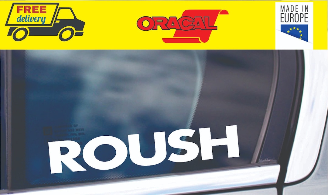 2pcs ROUSH Ford Mustang Vinyl Decal Sticker Emblem Logo for Window ...