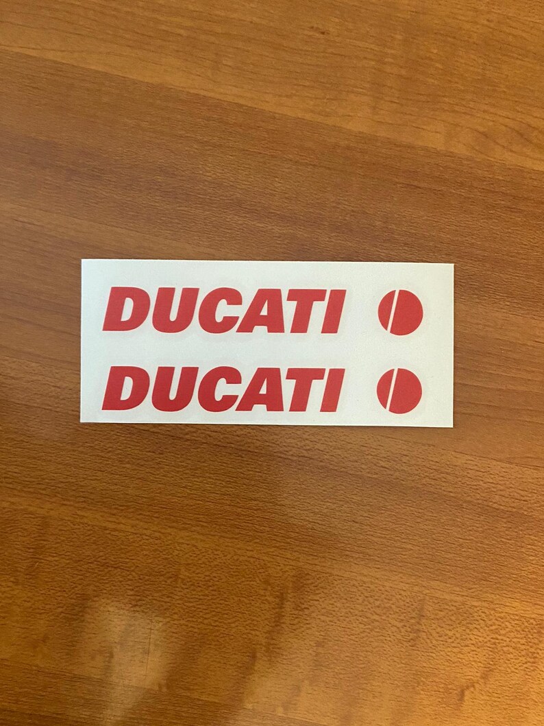 Two Ducati Decals Stickers for Motorcycle Bike Vinyl Logo for Fuel Tank Helmet - Etsy