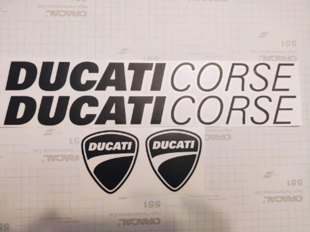 DUCATI CORSE Decals Stickers for Bike Monster Panigale Fairing Cowl Kit ...