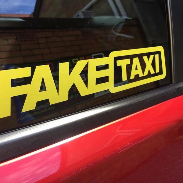 Fake Taxi Car Sticker - Etsy