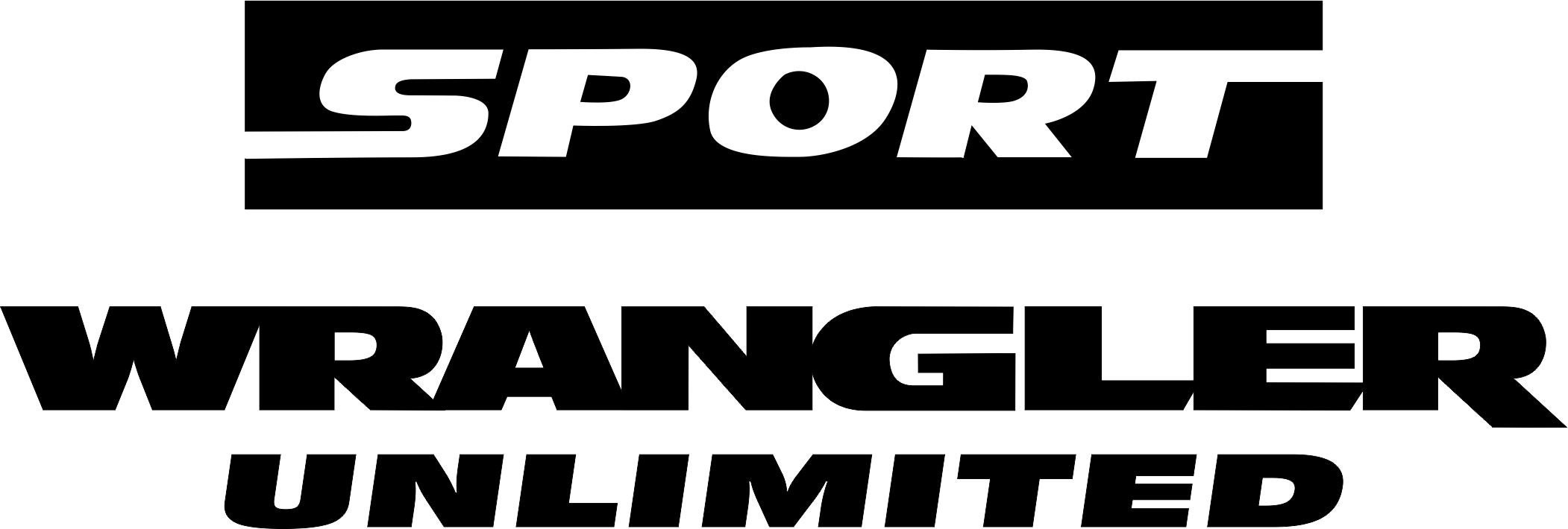 Two Sport Wrangler Unlimited Decals Sticker for Hood Window Bumper or ...