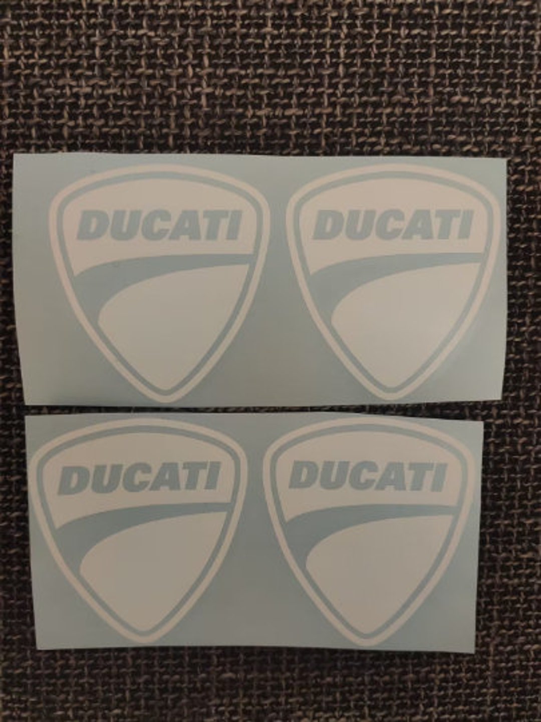 4pcs Ducati Logo Stickers Decals for Bike Helmet Fuel Tanks Motorcycle ...