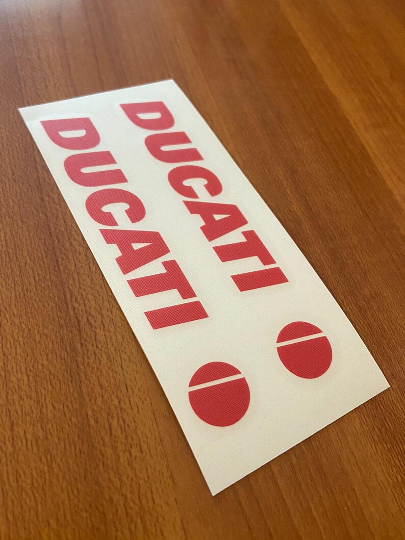 Two Ducati Decals Stickers for Motorcycle Bike Vinyl Logo for Fuel Tank Helmet - Etsy