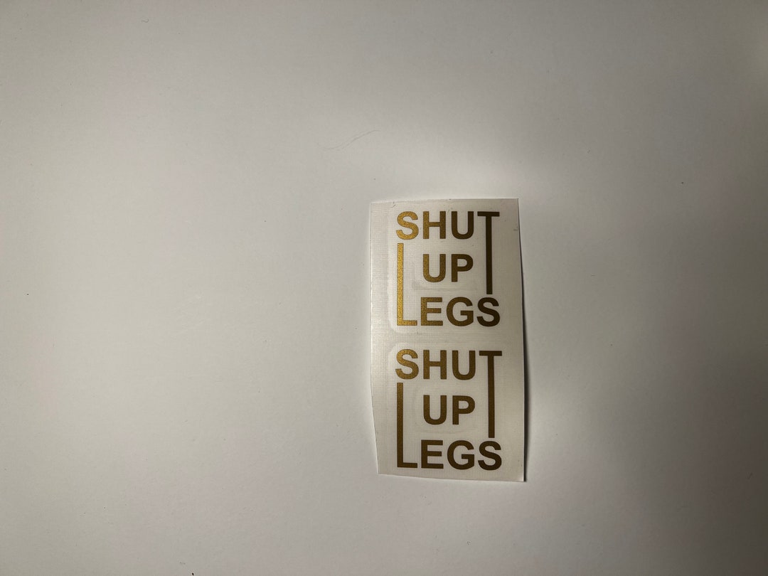 2pcs SHUT UP LEGS Decals Sticker for Your Bike Bicycle Frame Helmet Red ...