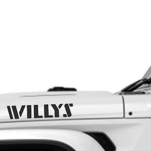 Two Wrangler WILLYS Decals Sticker for Hood Window Bumper or More - Etsy