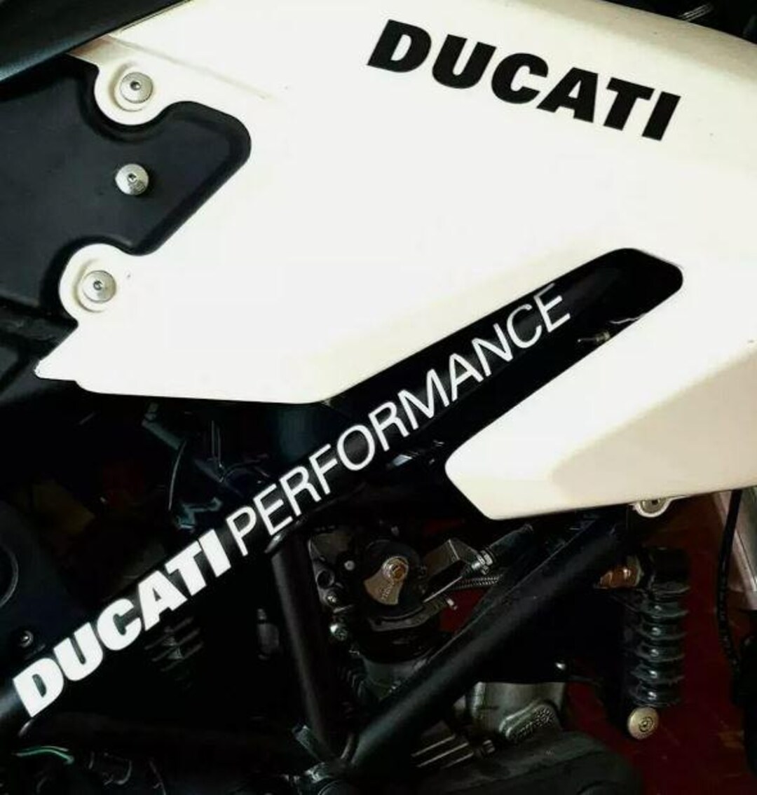 Two Ducati Performance Decals Stickers Motorcycle Bike Vinyl Fairing Side Panel 959 Panigale V4 ...
