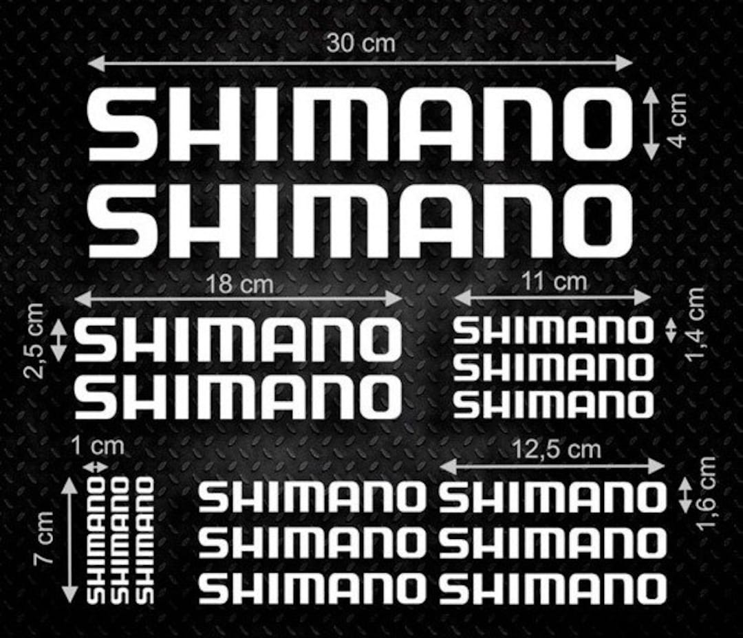 Shimano Vinyl Decals Stickers for Bike Cycle Bicycle Frame Forks Helmet ...