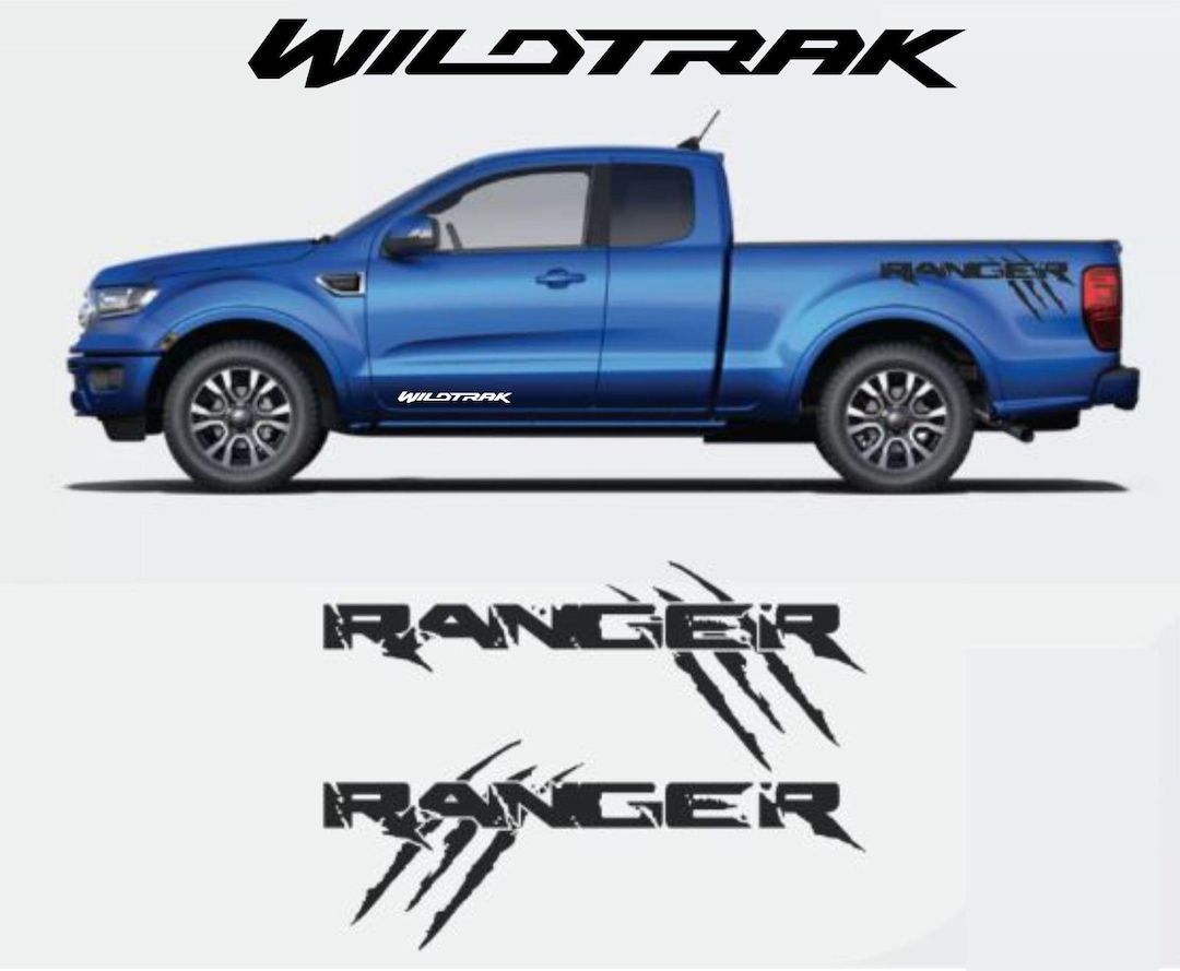 2pcs FORD RANGER and 3pcs Wildtrak Decal Sticker Sport Racing Claws ...