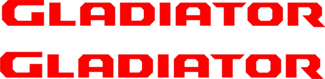 Two Gladiator Decals Sticker for Hood Window Bumper or More - Etsy