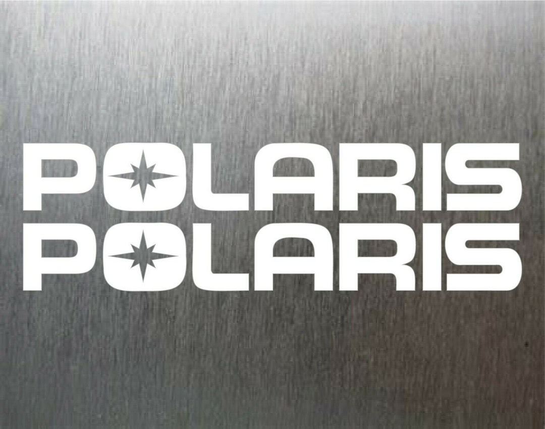 Two Polaris Decals Stickers for SNOWMOBILE Fairing Car Windows Bumpers ...