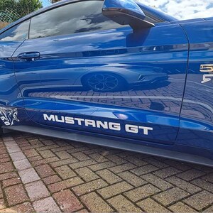 2pcs Ford MUSTANG GT Decals Stickers for Side Doors Windows Bumper Back ...