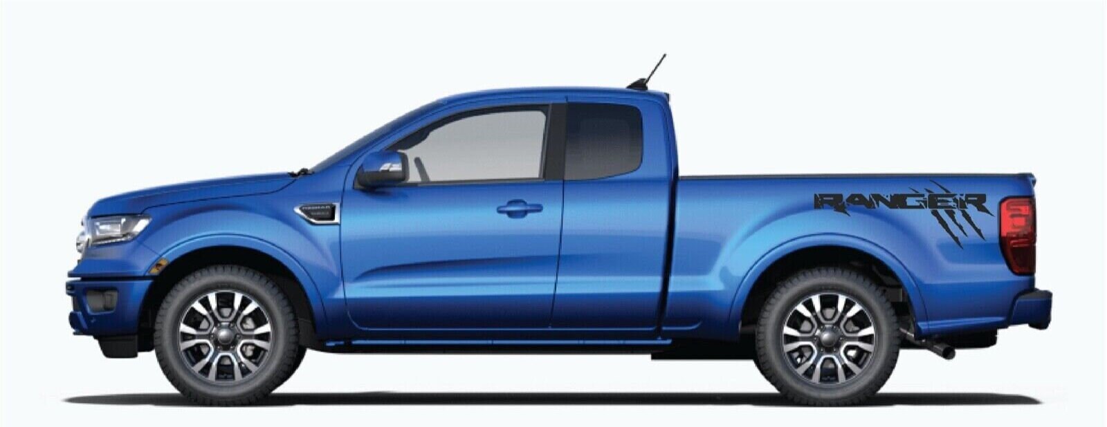 2pcs FORD RANGER Decal Sticker Sport Racing Claws Stripe Emblem Car ...