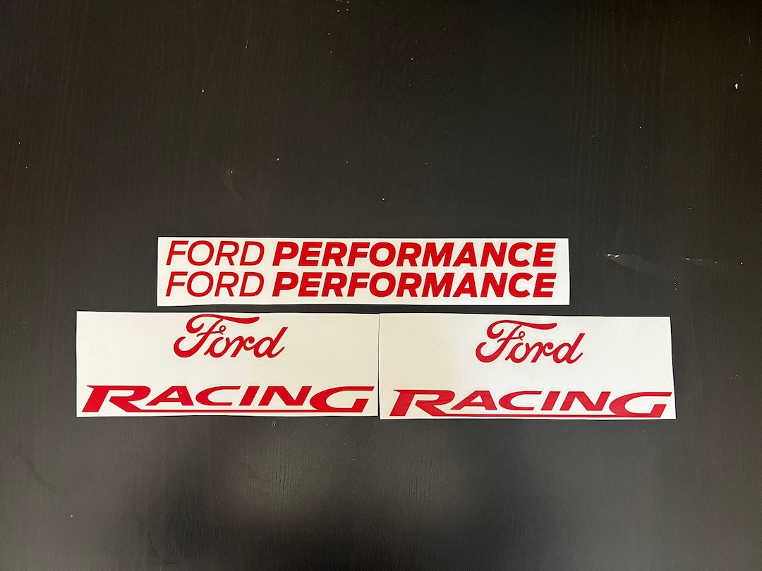 Ford Performance and Ford Racing Logo Emblem Decals Stickers for Car ...