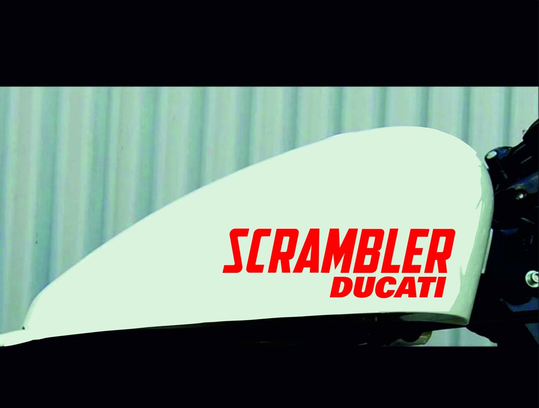 2pcs DUCATI Scrambler Wings Decals Stickers for Bike Fuel Tanks ...