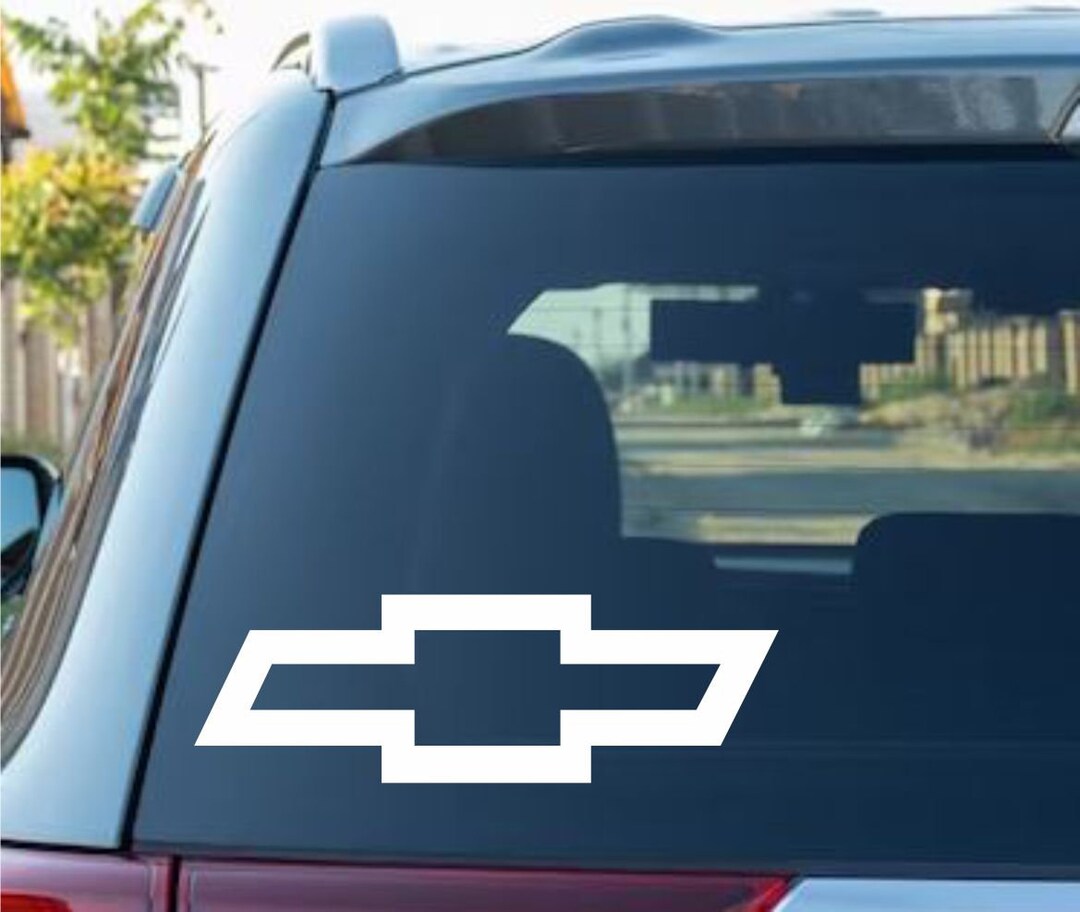 Two Chevrolet Logo Decals Stickers for Car SUV Truck 4x4 Rear Window ...