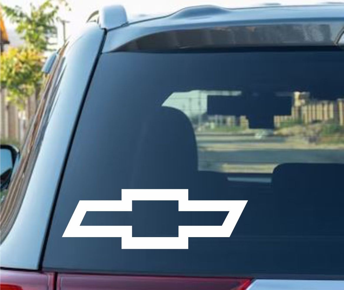 Two Chevrolet Logo Decals Stickers for Car SUV Truck 4x4 Rear Window ...