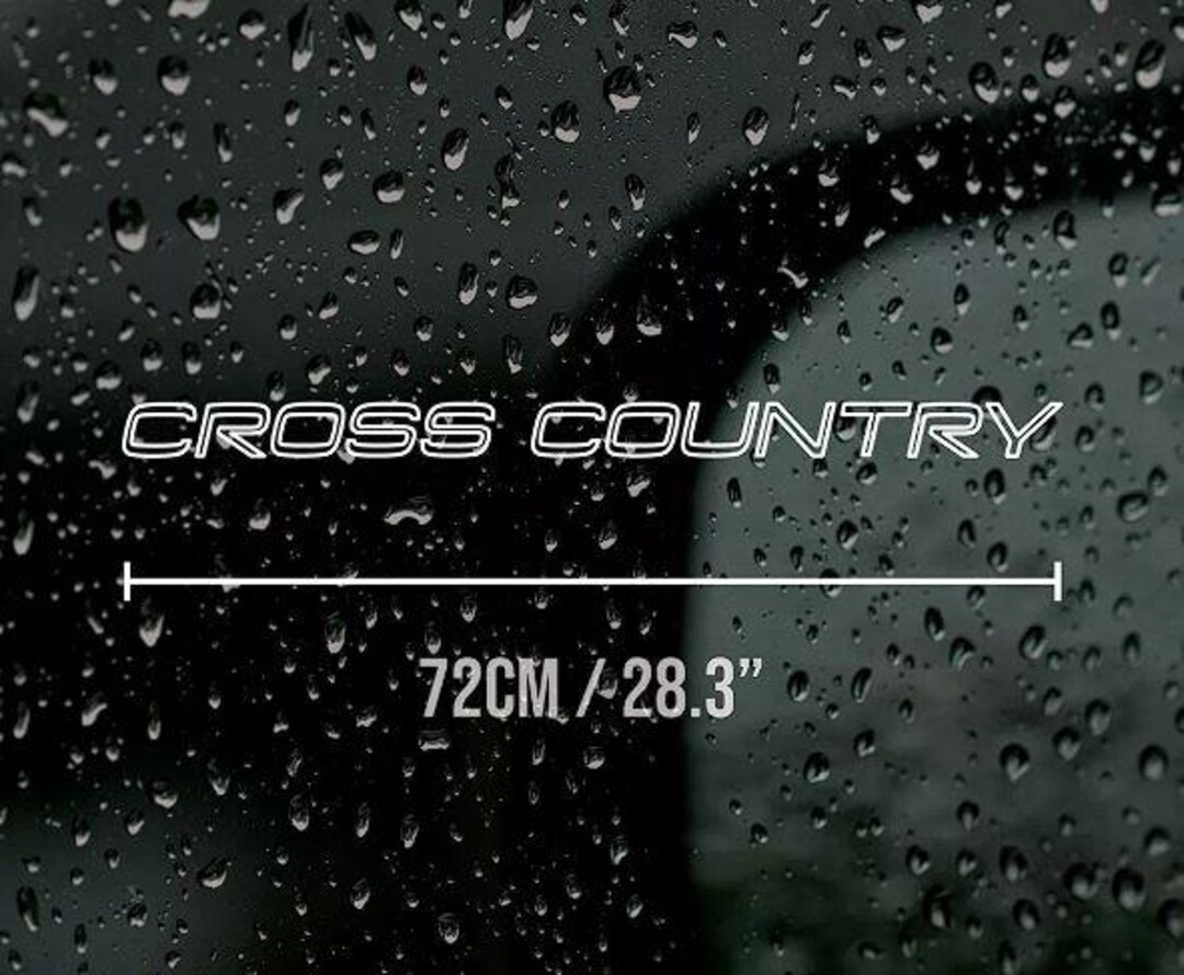 2pcs Cross Country Decals Stickers Trunk Boot Lid Vinyl Strip - Etsy