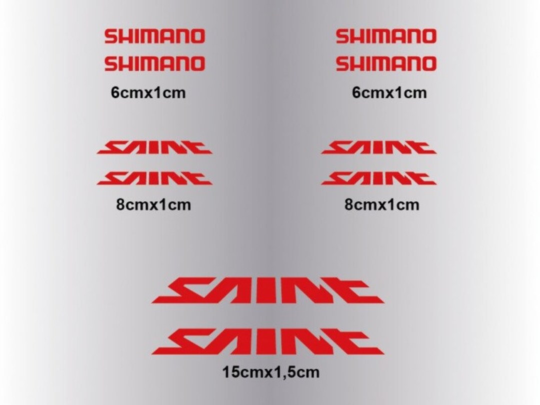 Shimano Saint Vinyl Decals Stickers for Bike Cycle Bicycle Frame Forks ...