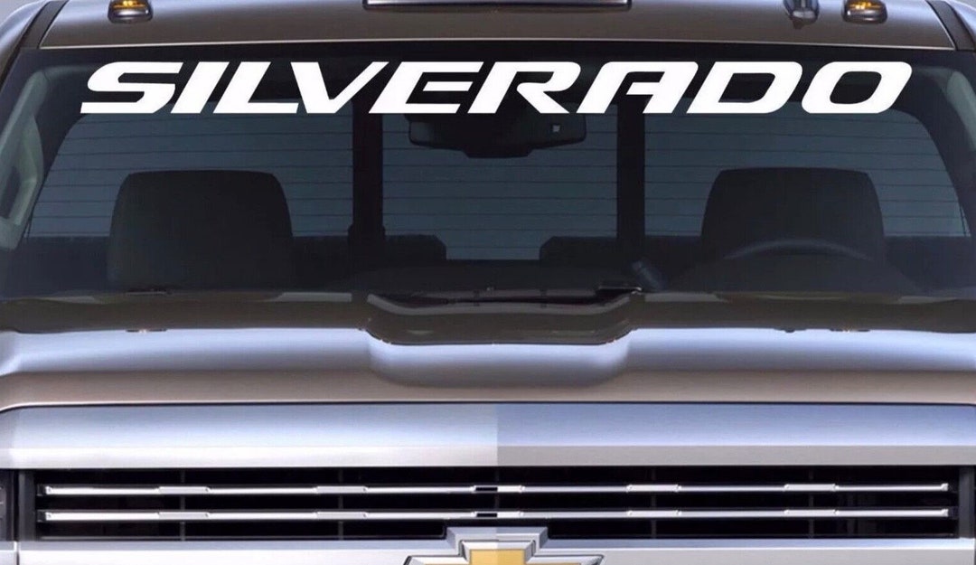 Chevrolet SILVERADO Windshield Graphic Vinyl Decal Sticker Vehicle ...