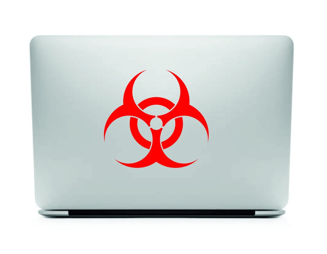 Two Biohazard Logo Decals Stickers for Your Car Bumper Window Laptop ...