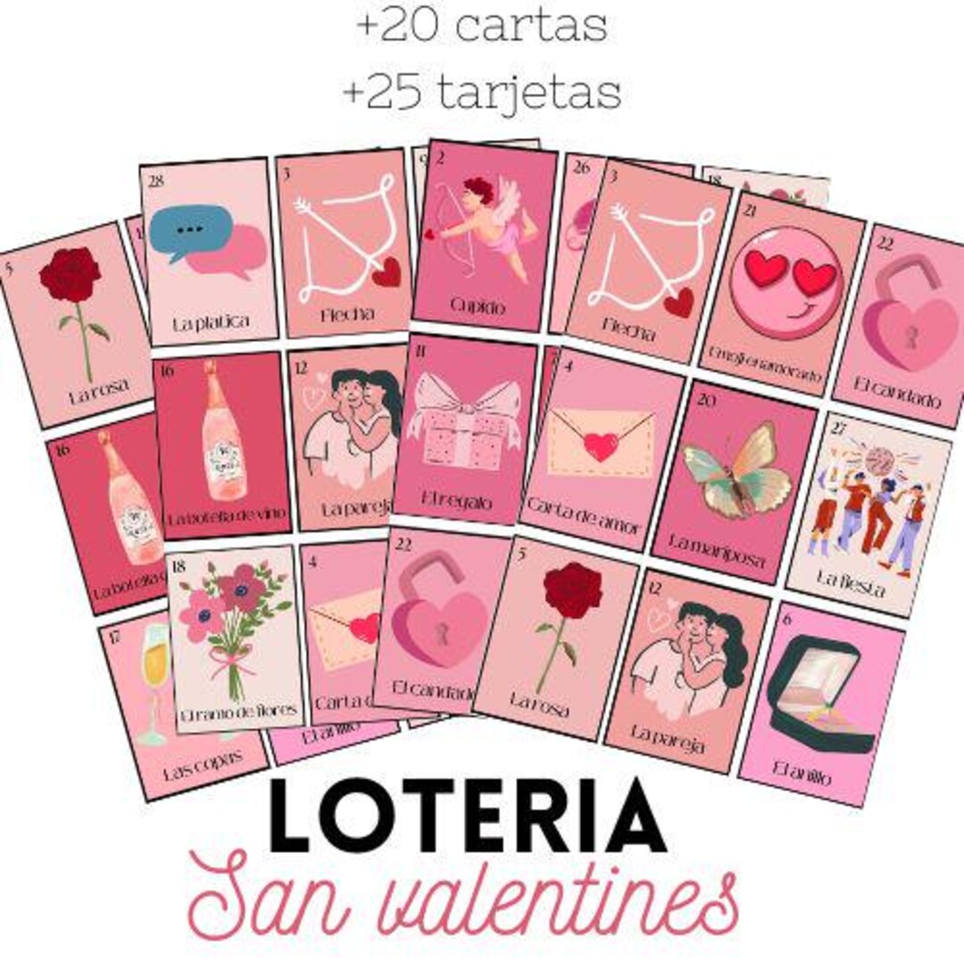 Valentine's Day Lottery to Print - Etsy