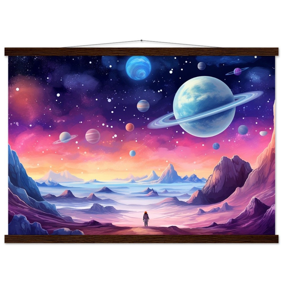 Cosmos Space Poster for Childrens Bedroom Astronaut Nasa Sci-fi Deko ...