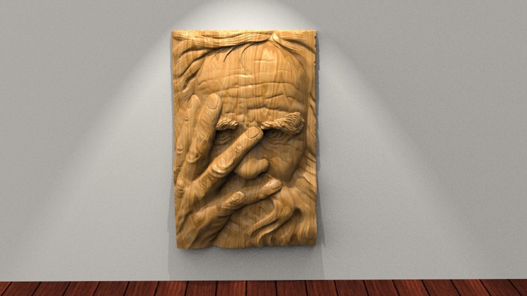 Saint Peter Old Man 3D STL Model for CNC Router, Artcam, Vetric ...