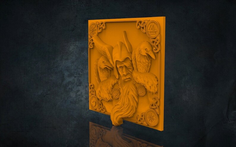 Odin 3D STL Model for CNC Router, Artcam, Vetric, Engraver, Relief ...