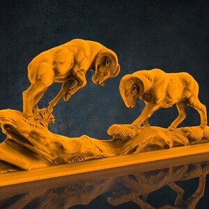 The Stubborn Goat 3D CNC Router Files, 3d Stl File, Vectric,aspire ...