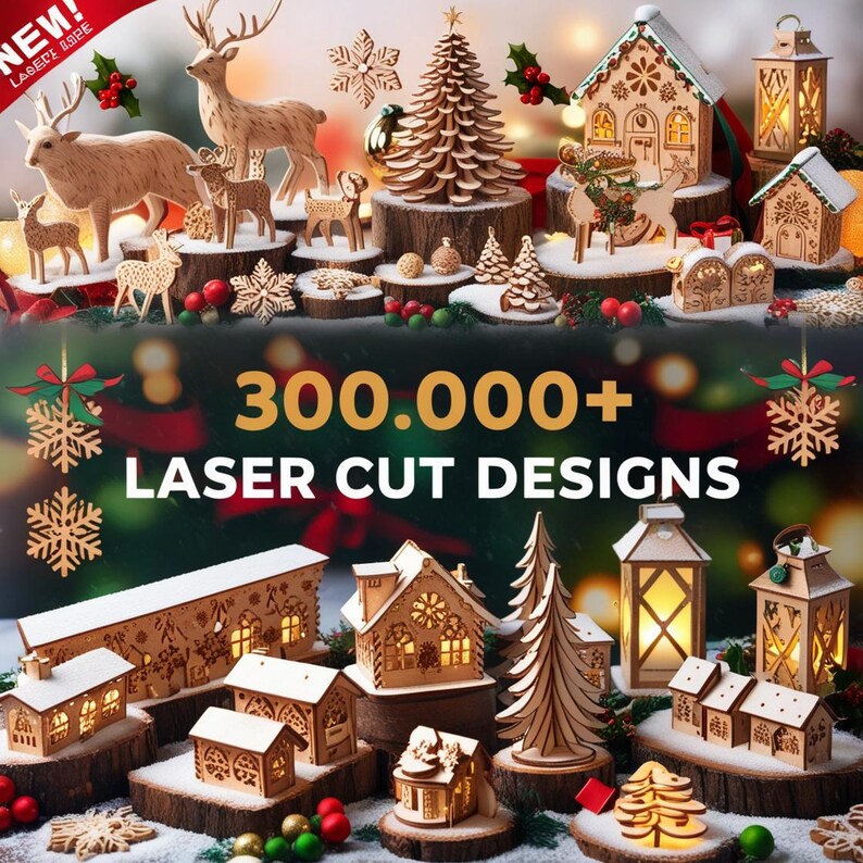 300,000 +laser Cut SVG Bundle, Laser Engraving, CNC Files, 3D Layered ...