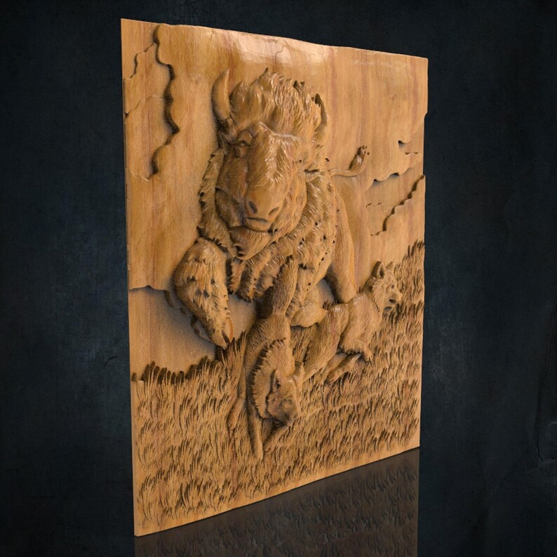 Bizon and Wolf 3D CNC Router Files, 3d Stl File, Vectric,aspire,easel ...