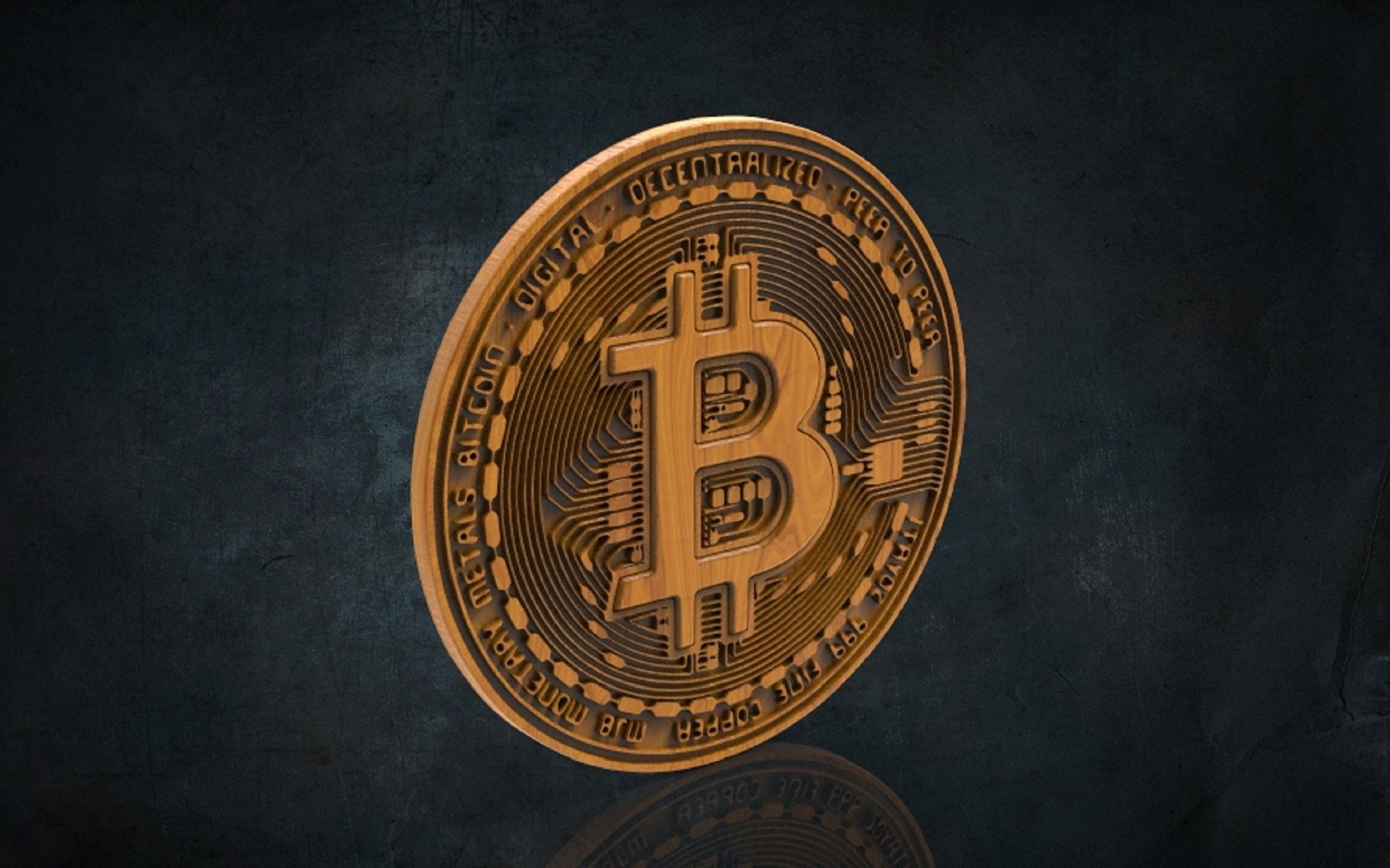 Bitcoin BTC 3D STL Model for CNC Router, Artcam, Vetric, Engraver ...