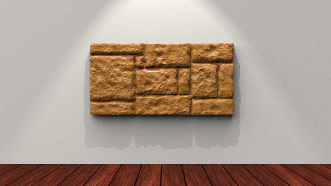Wall Decor Stone Pattern STL Model for CNC Router, Artcam, Vetric ...