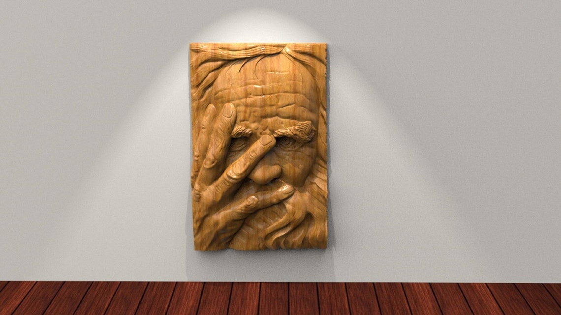 Saint Peter Old Man 3D STL Model for CNC Router, Artcam, Vetric ...
