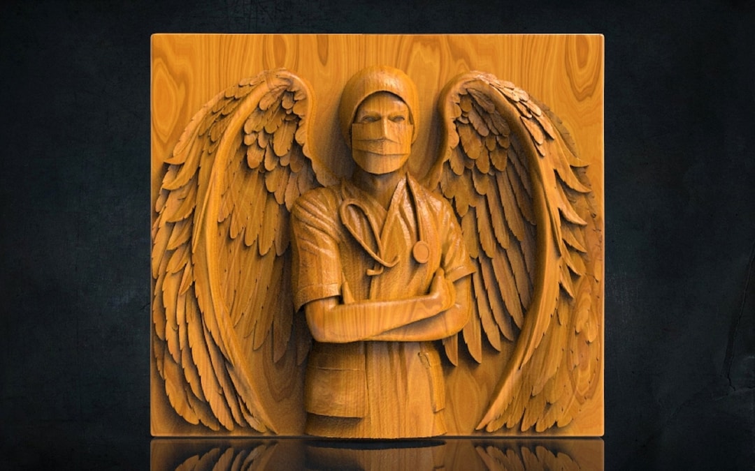 Angel Doctor 3D STL Model for CNC Router, Artcam, Vetric, Engraver ...