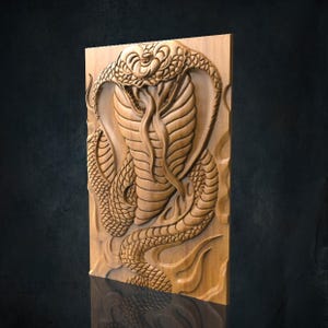 Snake STL Model for CNC Router, Artcam, Vetric, Engraver, Relief ...
