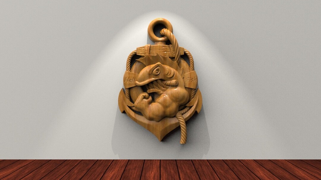 Gym Buddy Fish Builder 3D STL Model for CNC Router, Artcam, Vetric ...